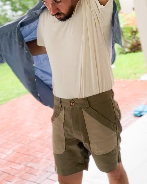 Ranger Cotton Cord Short - Moss / Khaki - grown&sewn